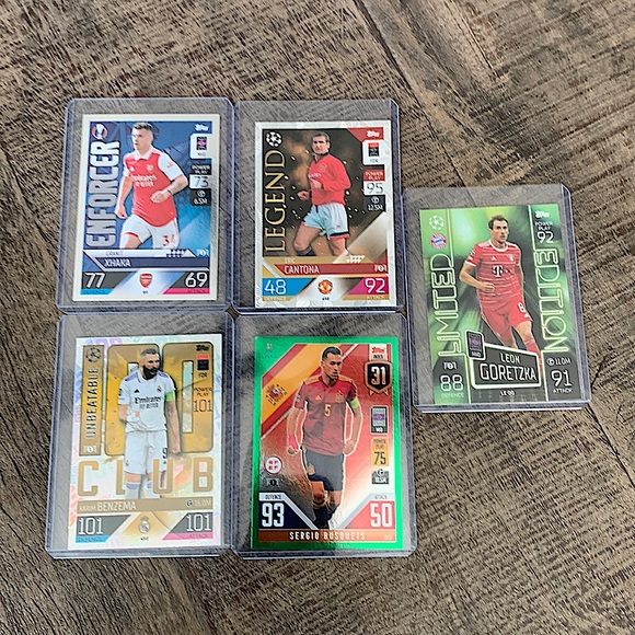 Topps | Toys | 5 Assorted Insert Cards From Soccer Topps Match Attax ...